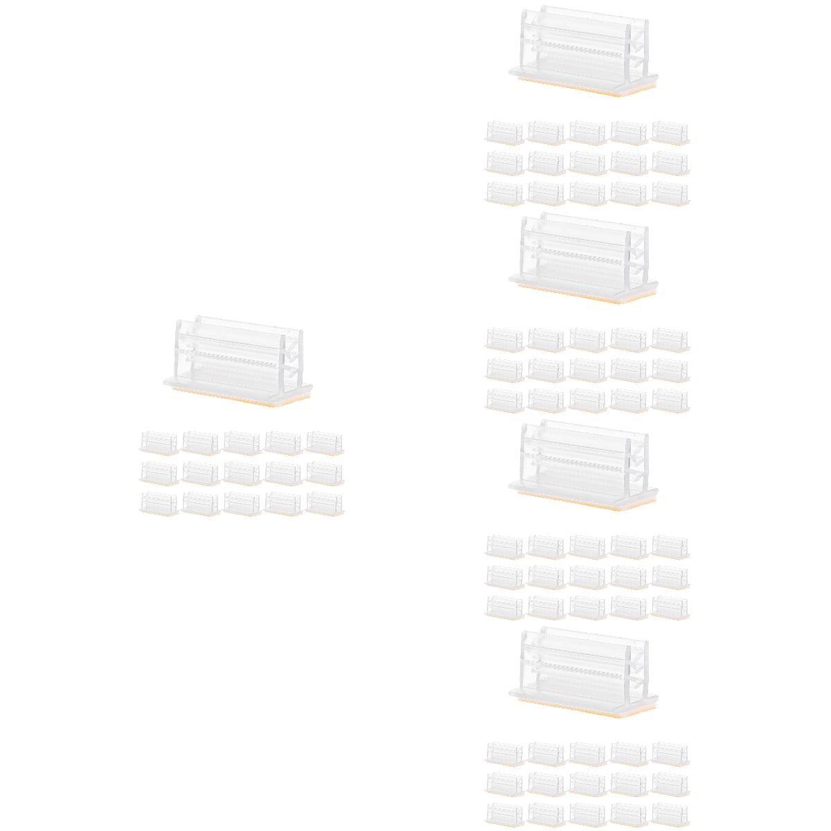 Hemoton 250 pcs Self Adhesive Sign Holders Mini Sneeze Holders Guard ...