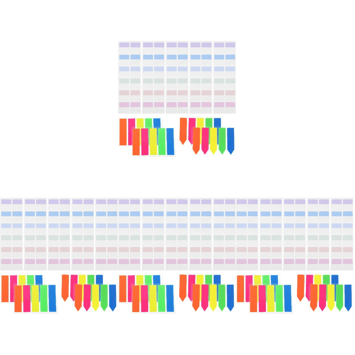 Hemoton 2560 pcs Book Tabs Annotating Books Divider Tabs Book Marking ...