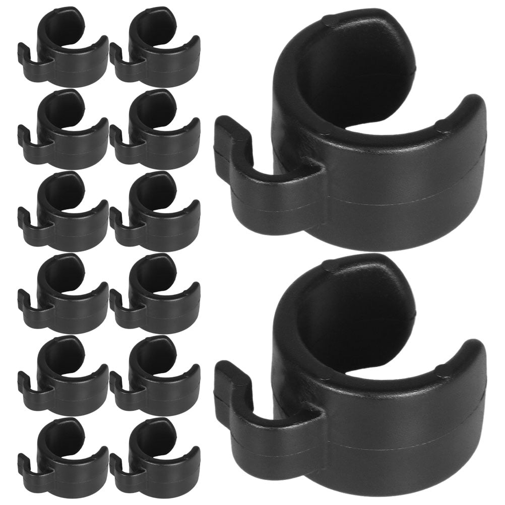 Hemoton 25Pcs Mic Stand Cable Clip Phone Cable Fixing Holder Plastic ...