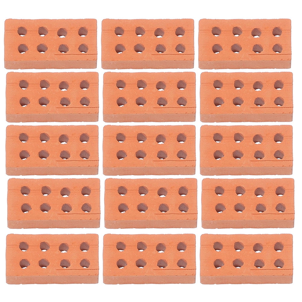Hemoton 25Pcs Miniature Bricks for Building Crafts Mini Bricks ...