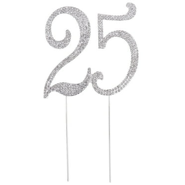 25 Years in Love Classy 25th Birthday Cake Topper 25th Anniversary Cake ...