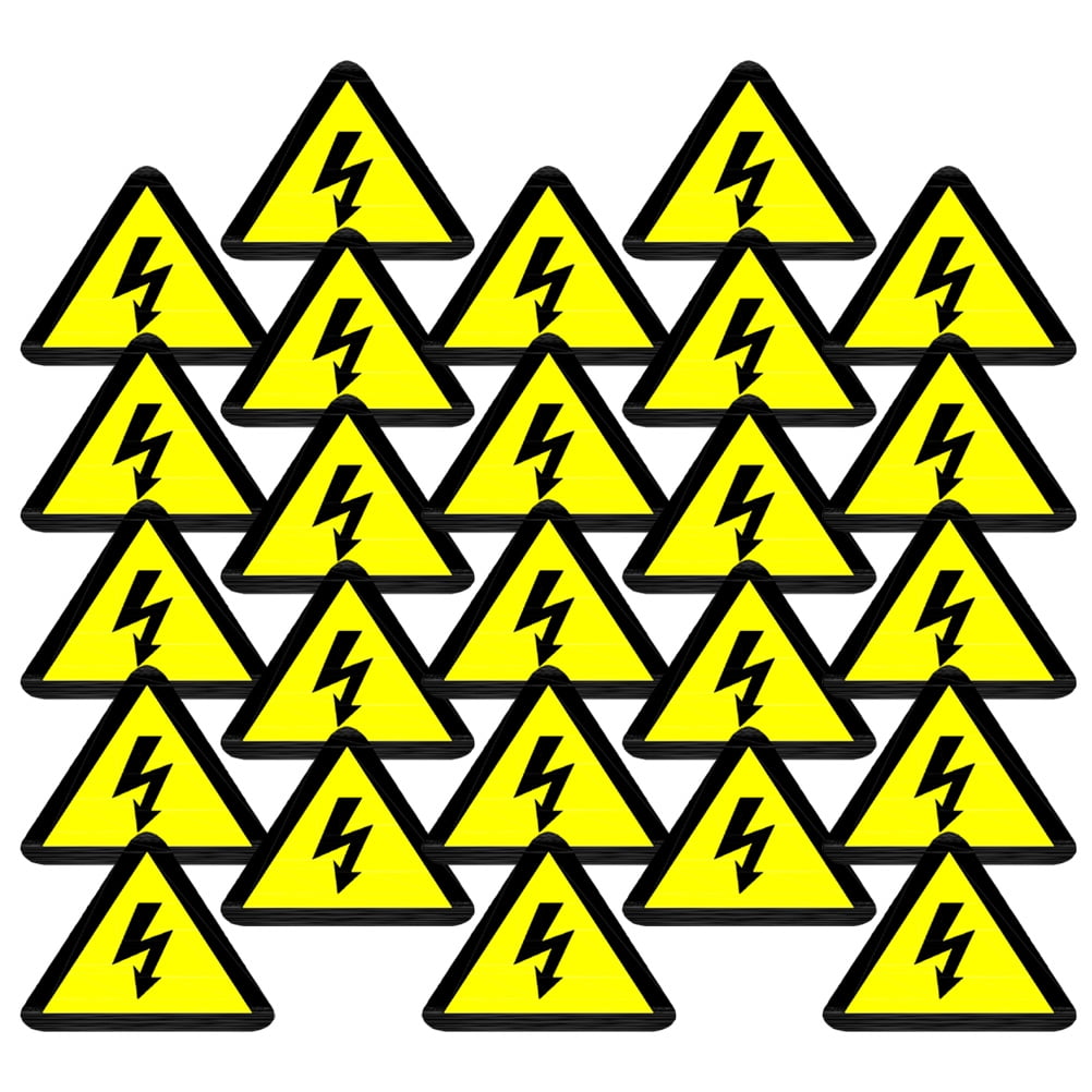 Hemoton 25pcs Caution Stickers Electrical Panel Label Electrical ...