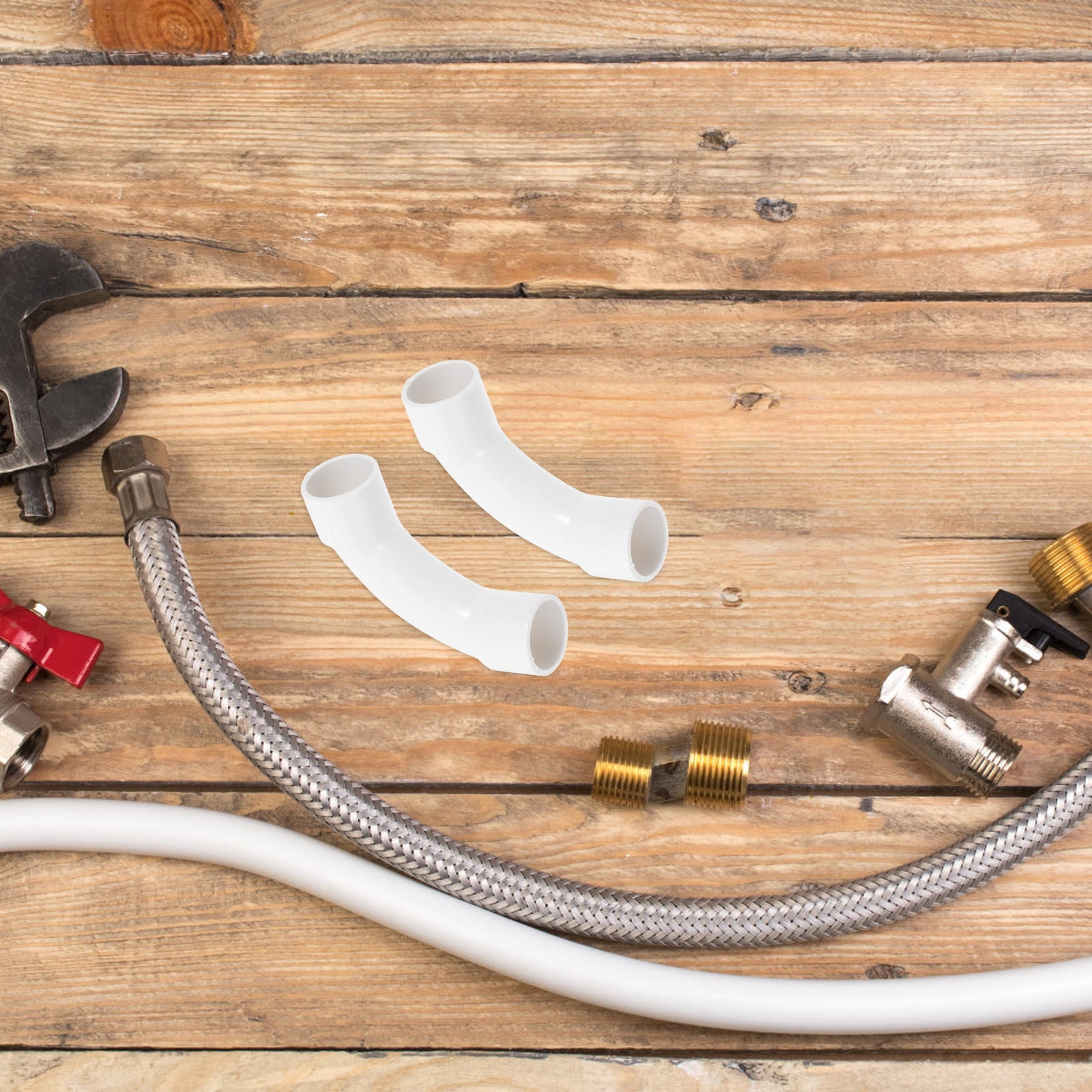 Hemoton 25pcs PVC Sweep Elbow Fitting 90 Degree PVC Pipe Fitting for ...