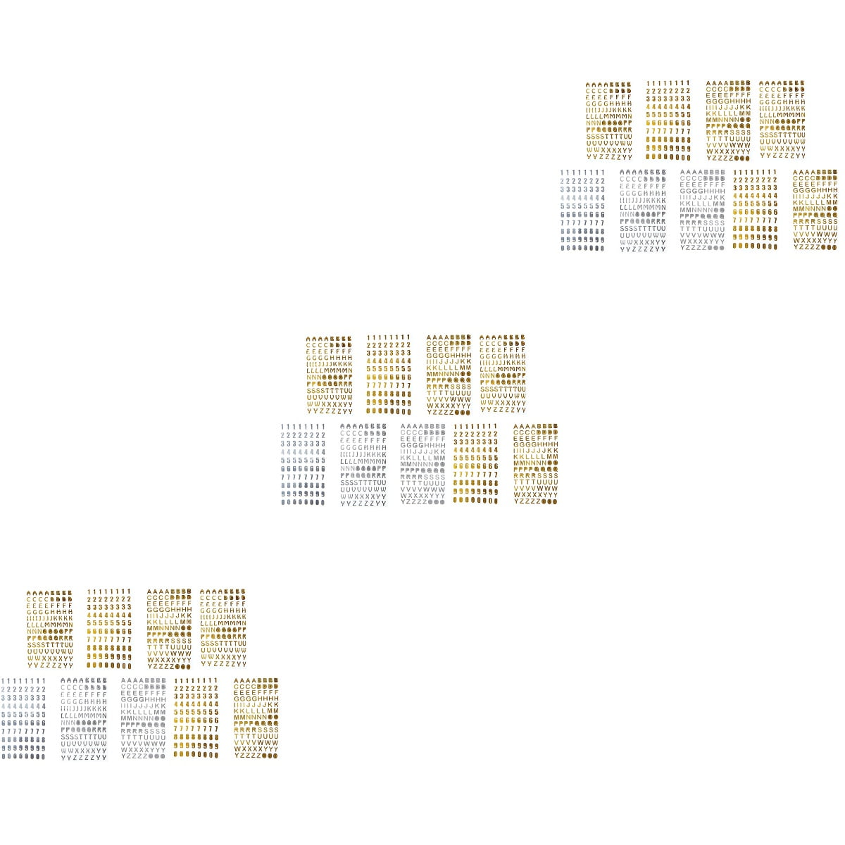 Hemoton 27 Sheets Hand Account Stickers Hot Stamping English Letters ...