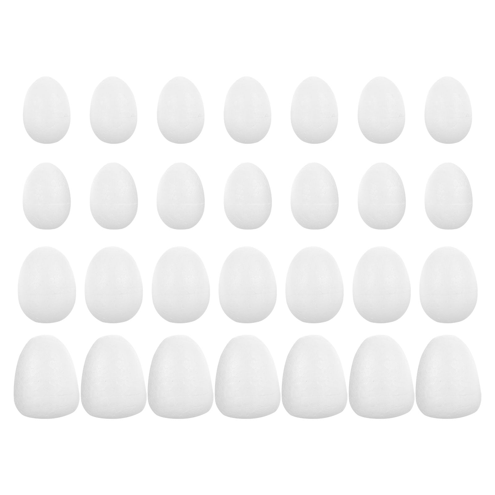Hemoton 28 Pcs Unfinished Foam Eggs DIY Graffiti Foam Egg Models Hand ...