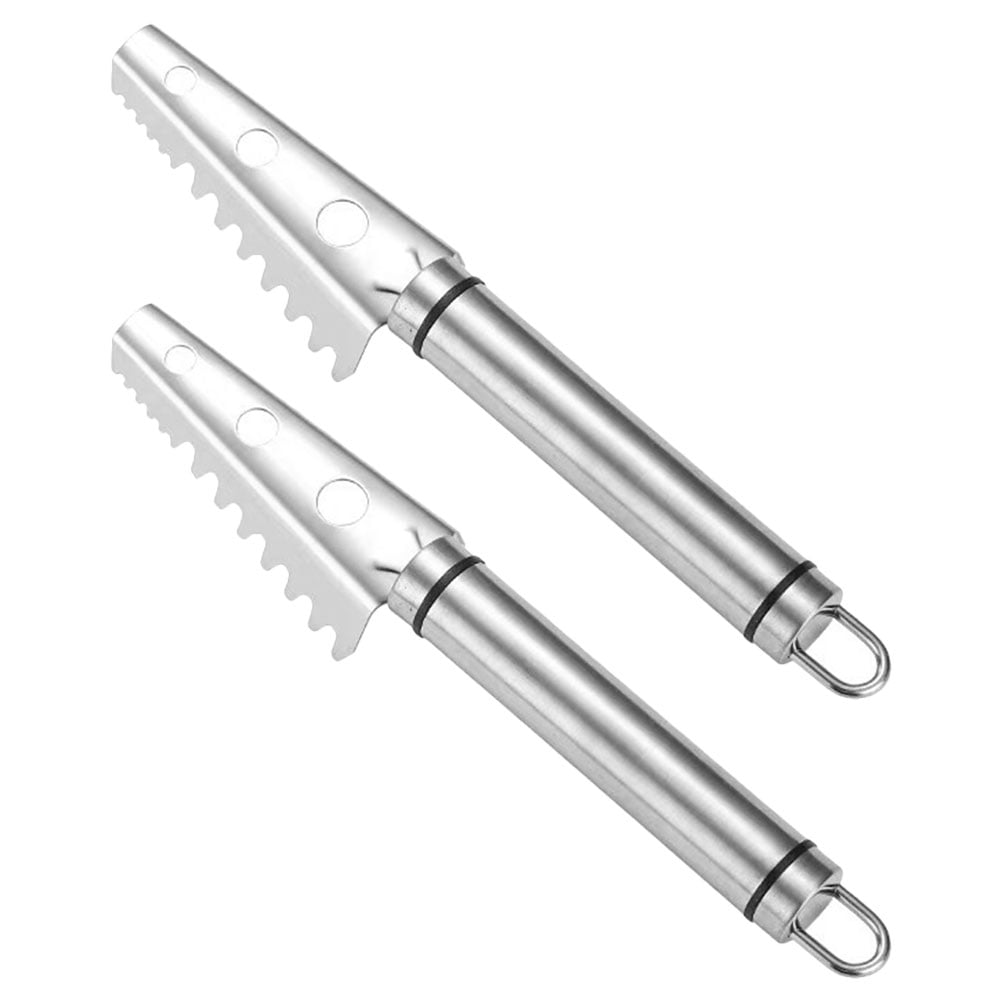 Hemoton 2PCS Fish Skin Scraper Fish Skin Remover Fish Kit Stainless ...