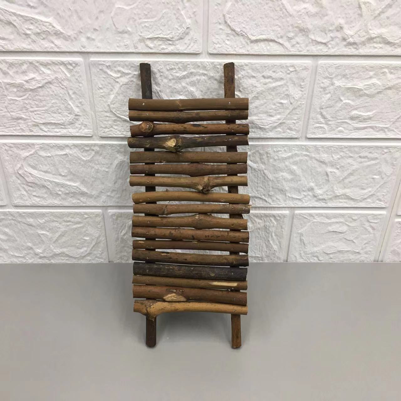 Hemoton 2PCS Miniature Wooden Bridge for DIY Bonsai Plant Bridge ...