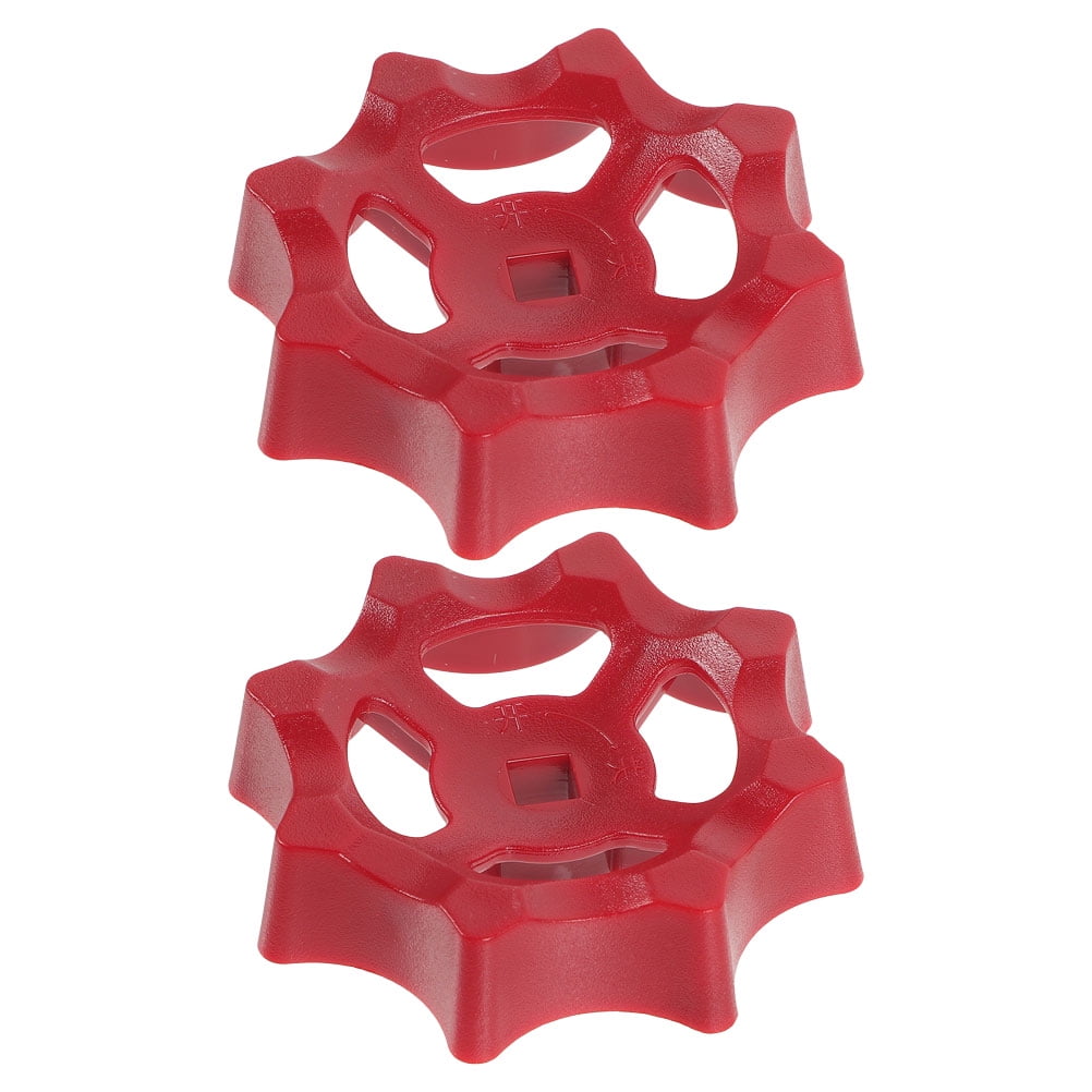 Hemoton 2PCS Plastic Outside Faucet Round Wheel Handle, Valve ...