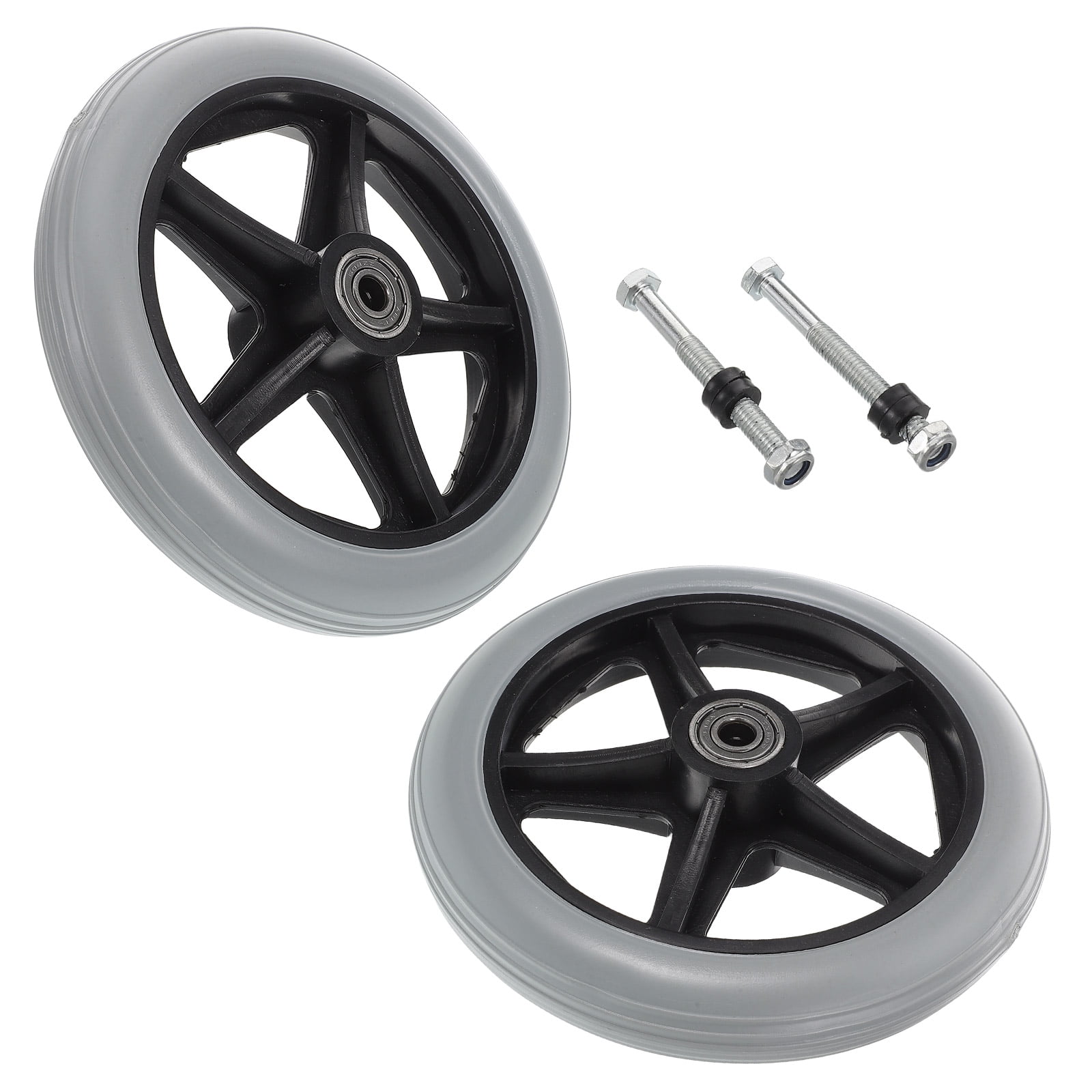 Hemoton 2PCS Replacement Wheelchair Front Wheels Universal Replacement ...