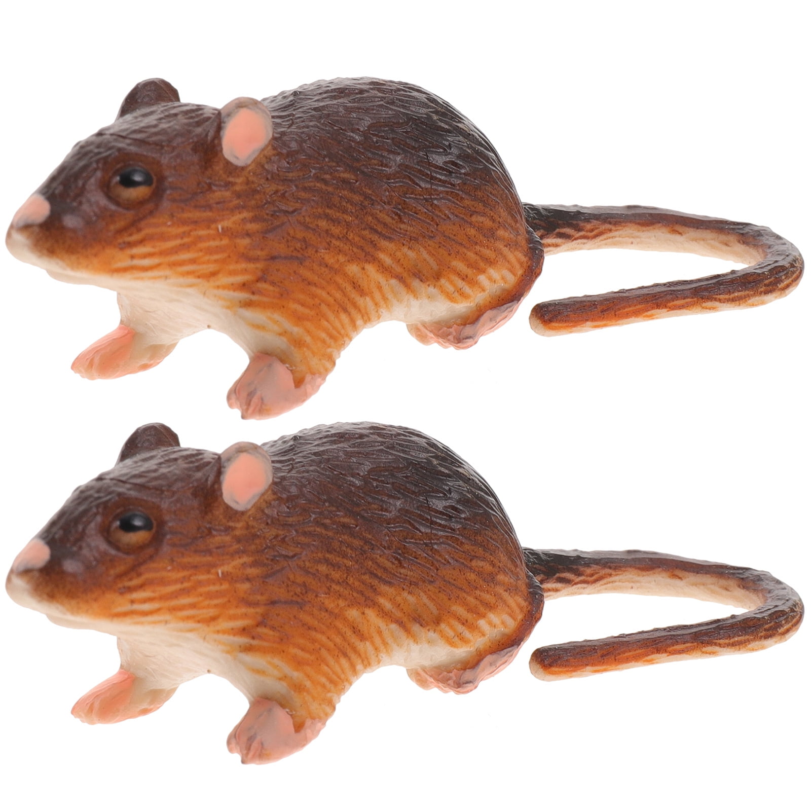 Hemoton 2Pcs Fake Rat Animal Model Toy Simulated Rat Model Fake Mouse ...