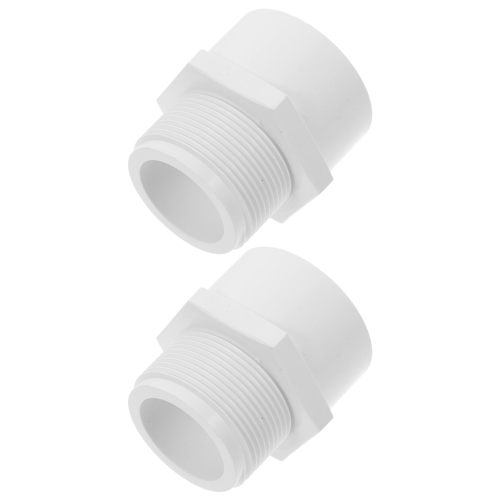Hemoton 2Pcs NPT Male Thread PVC Pipe Fitting Adapter Connector PVC ...