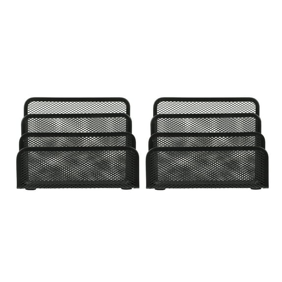Hemoton 2Pcs Office File Storage Shelves File Holders Desktop File ...