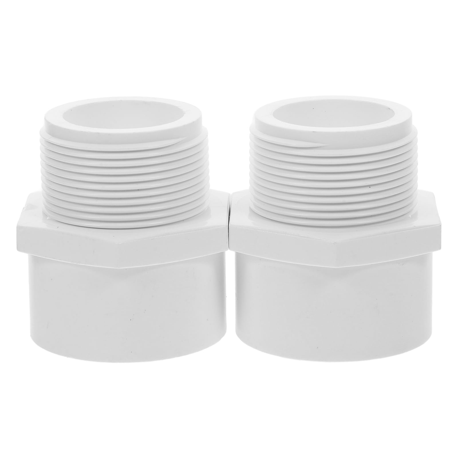 Hemoton 2Pcs PVC Male Adapter Pipe Fittings 2 Way PVC Hose Adapter ...