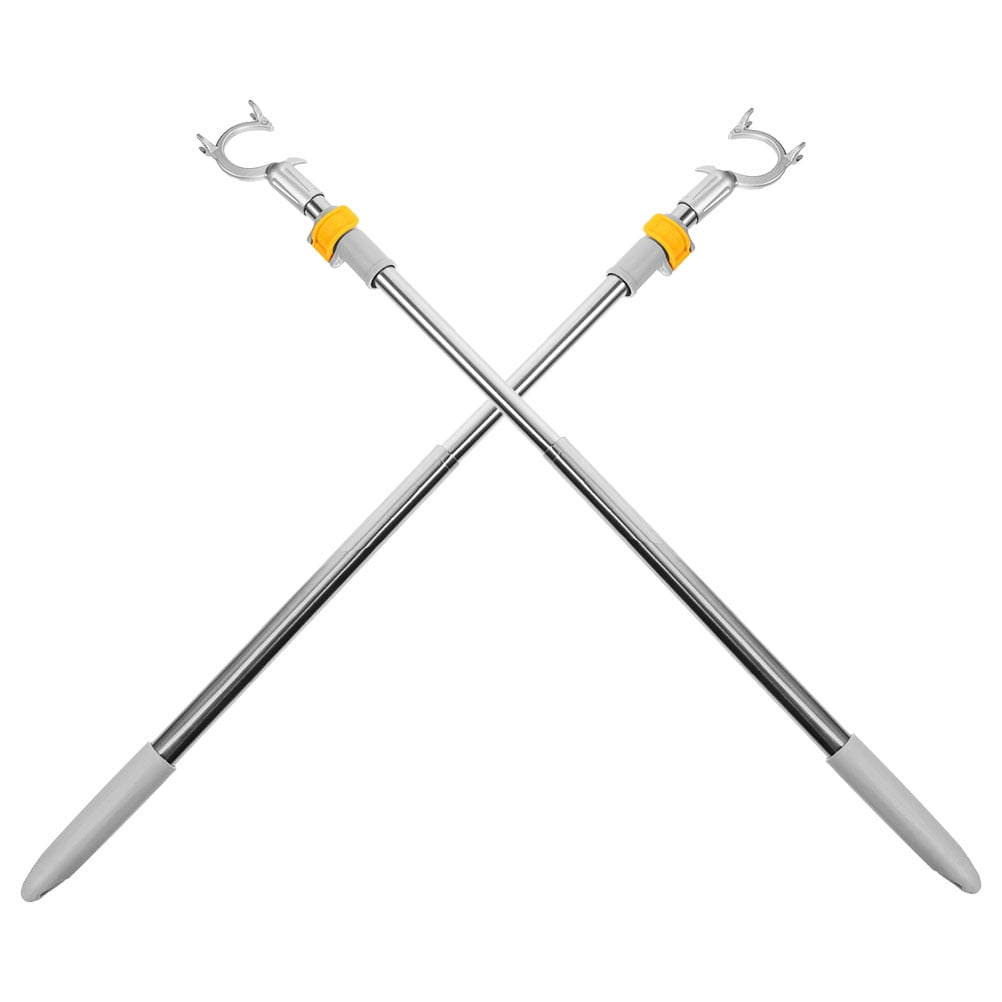 Hemoton 2Pcs Reach Stick Long Pole Rod Hook Closet Garment Reach Pole ...