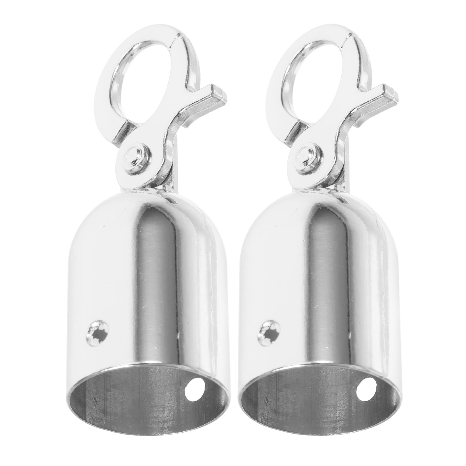 Hemoton 2Pcs Rope End Stopper Cord End Caps with Hook Lobster Claw ...