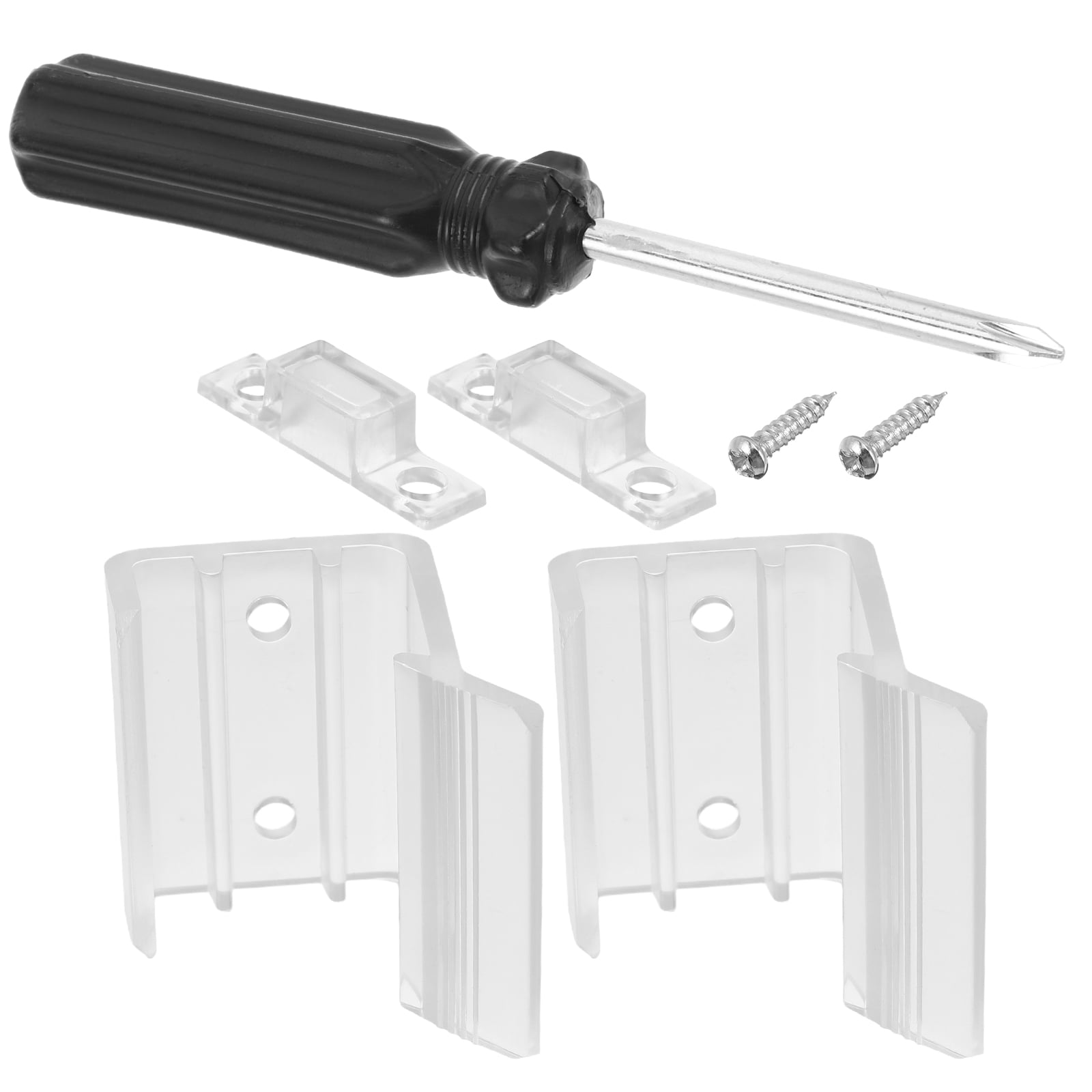 Hemoton 2Pcs Transparent RV Door Latch with Screws Sliding Door Latch ...