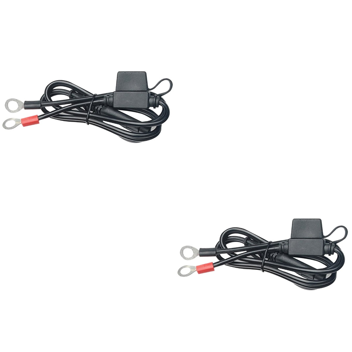 Hemoton 2pcs 10A SAE Power Cable Round Terminal Motorcycle Circuit ...