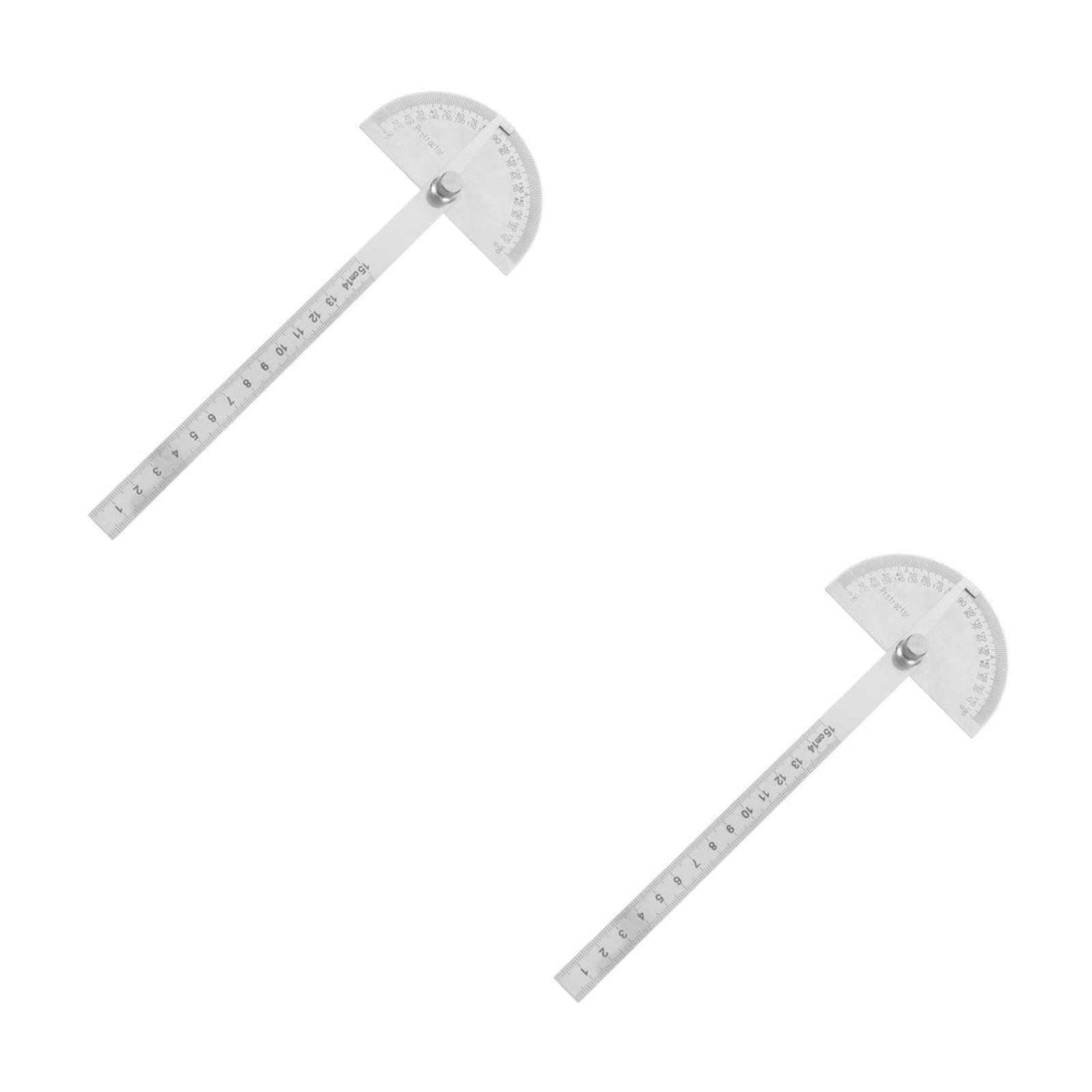Hemoton 2-Pack 150mm Stainless Steel Multifunctional Protractor with ...