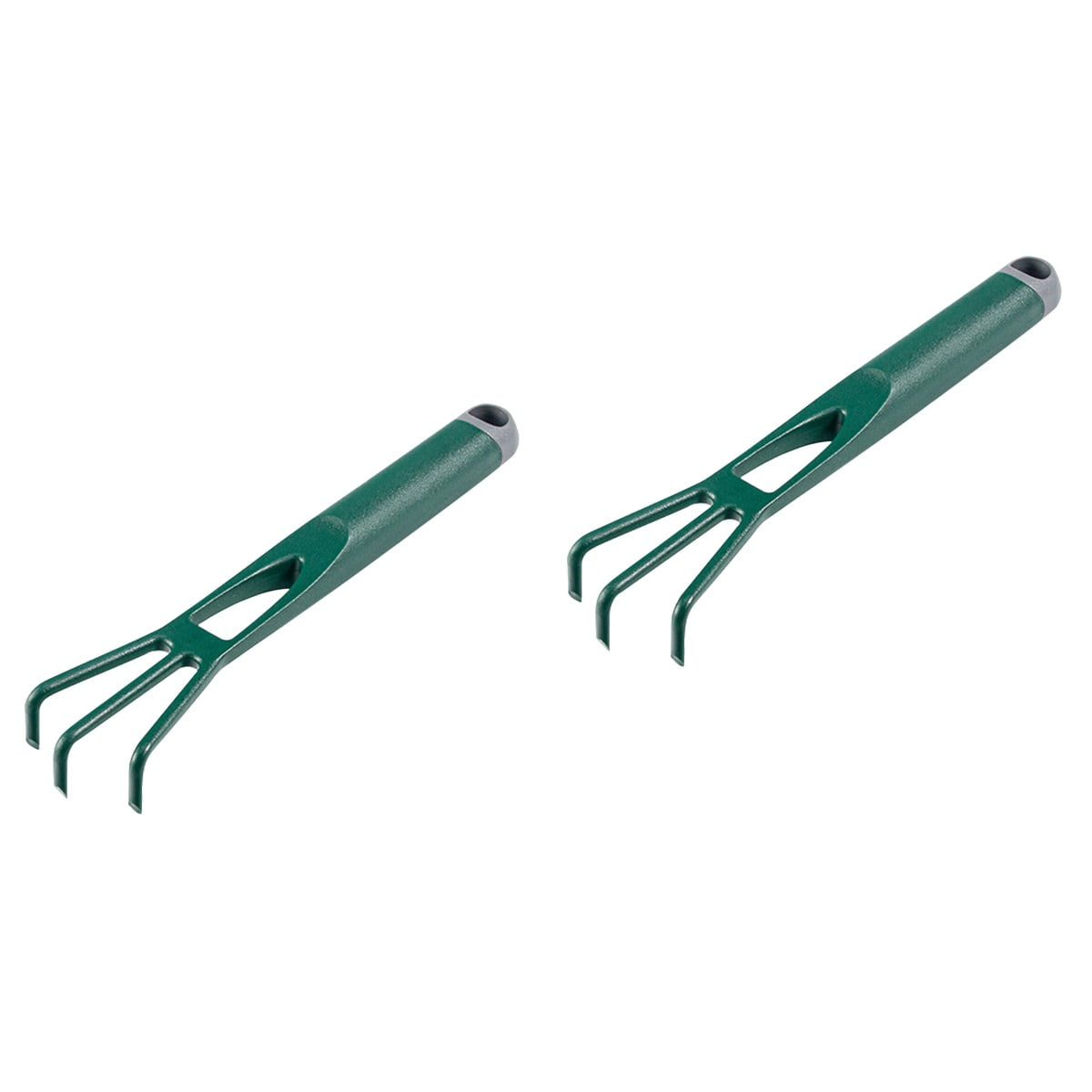 Hemoton 2pcs 3- Tine Claw Rake Hand Cultivator Hand Rake Soil Tiller ...