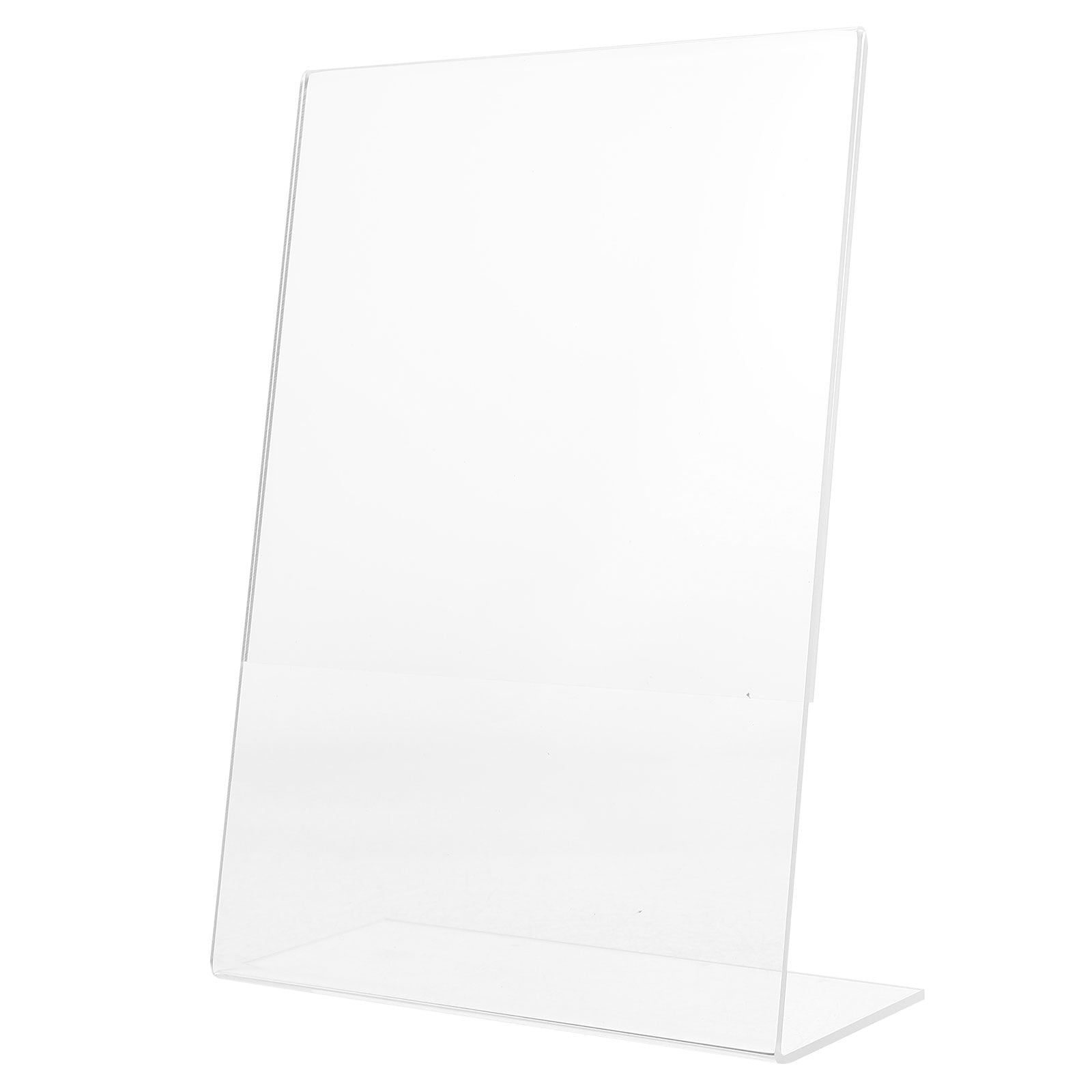 Hemoton 2pcs Acrylic Sign Holder Clear Table Menu Display Stand Desktop ...