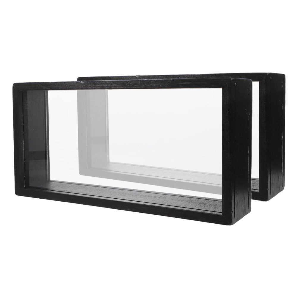 Hemoton 2pcs Artistic Acrylic Shadow Box For Pressed Flowers Display ...