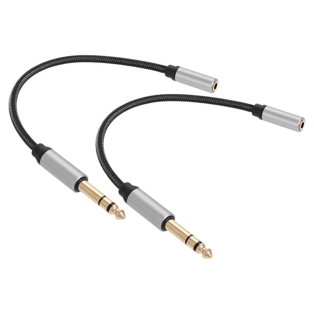 Hemoton 2pcs Audio Conversion Cables Headphone Extension Cable 6.35mm ...