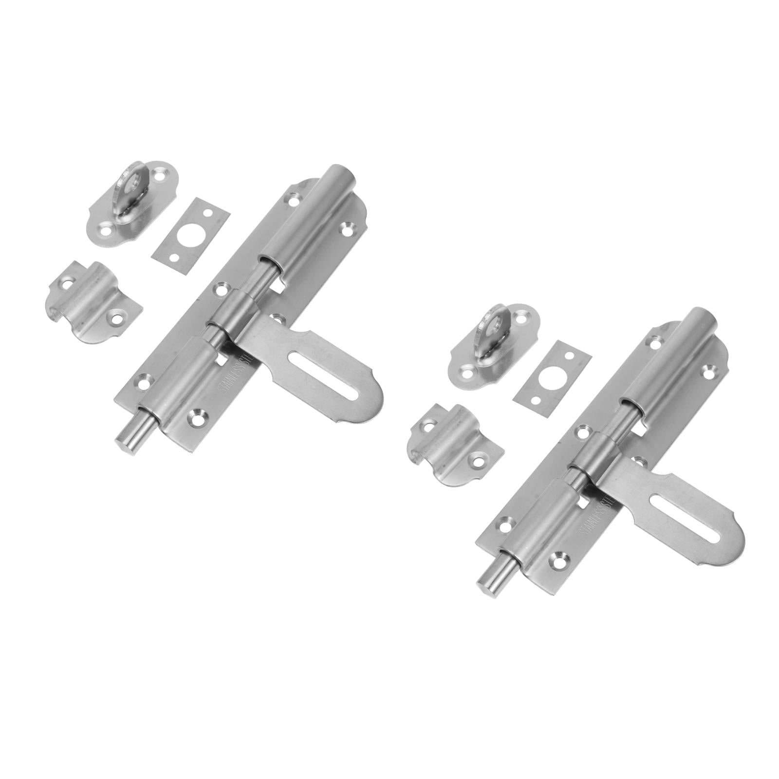 HEMOTON MLINS 2pcs Barrel Bolt Slide Locks Latch for Door Gate 6 Inch ...