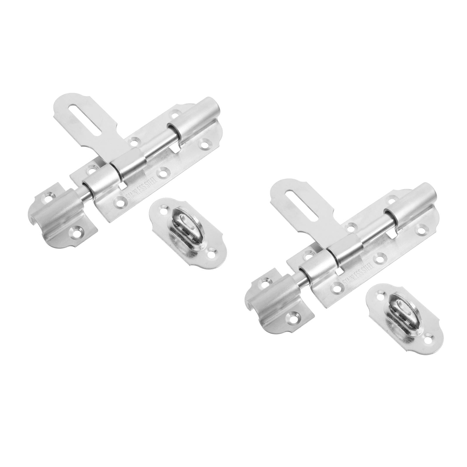 HEMOTON Hemoton 2pcs Barrel Bolt Latch 4 Inch Slide Bolt Lock Stainless ...
