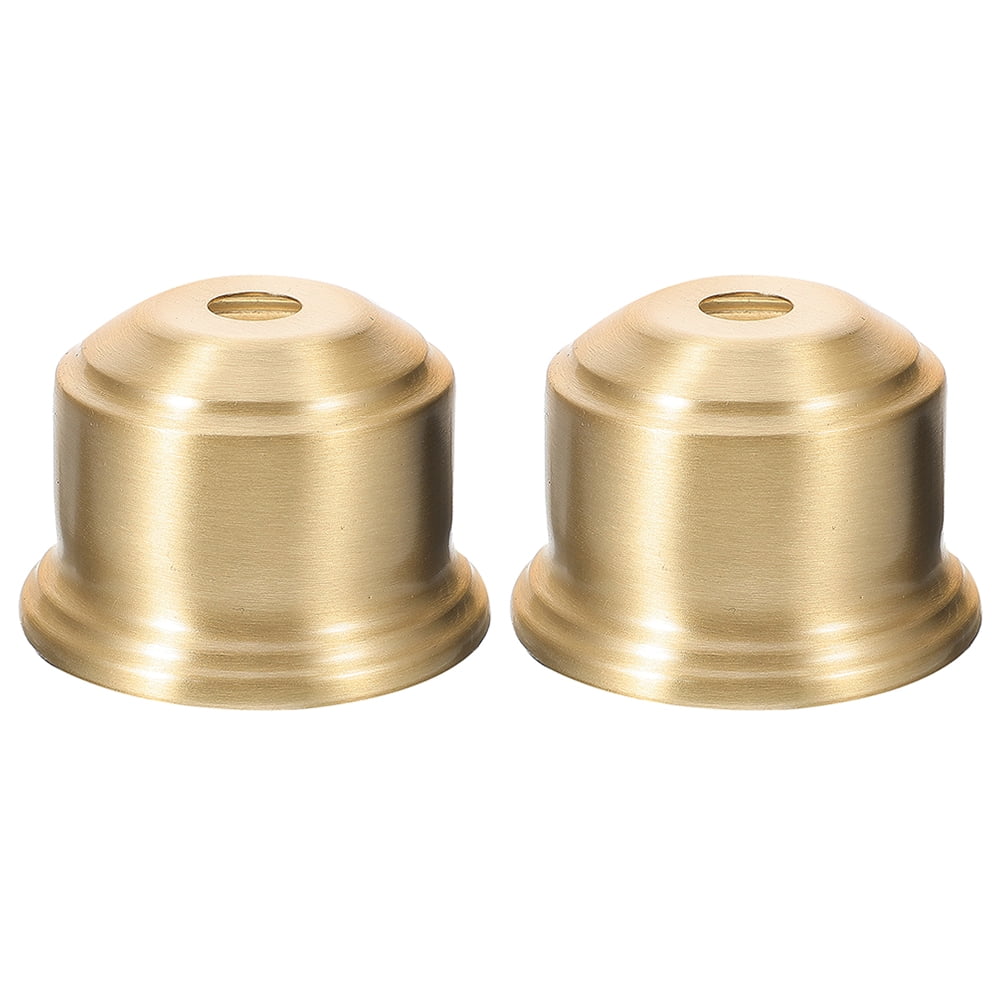 Hemoton 2pcs Brass Lamp Socket Cup Heavy Duty Metal Lamp Base Bulb ...