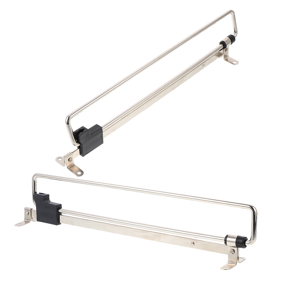 Hytrove Telescopic Clothes Rod Silver 2Pcs 11.59X2.16X1.57in - Walmart.com