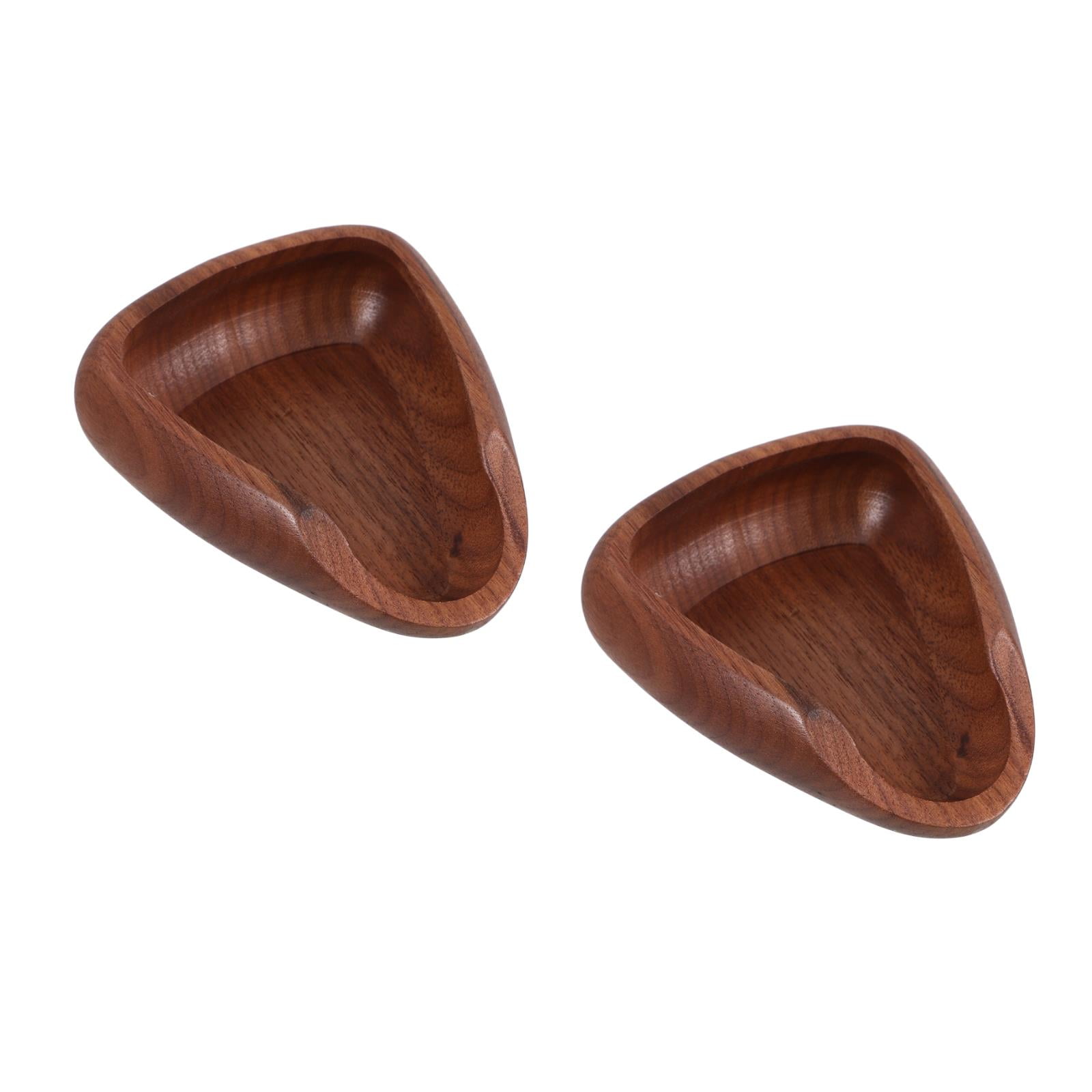 HEMOTON MLINS 2pcs Wooden Coffee Bean Vessel Dosing Tray Display Plate ...