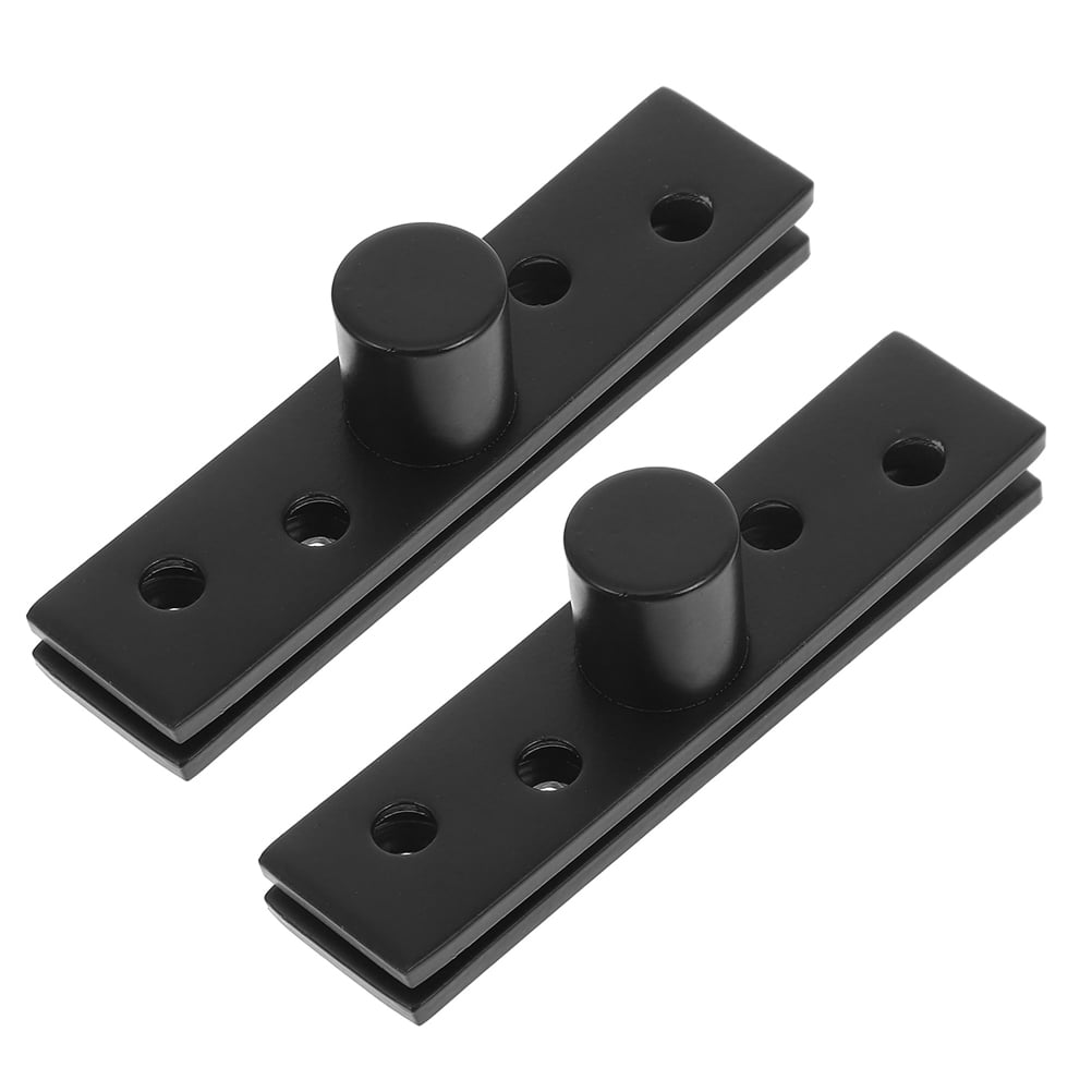Hemoton 2pcs Concealed Pivot Hinge Stainless Steel 360 Degree Rotating ...