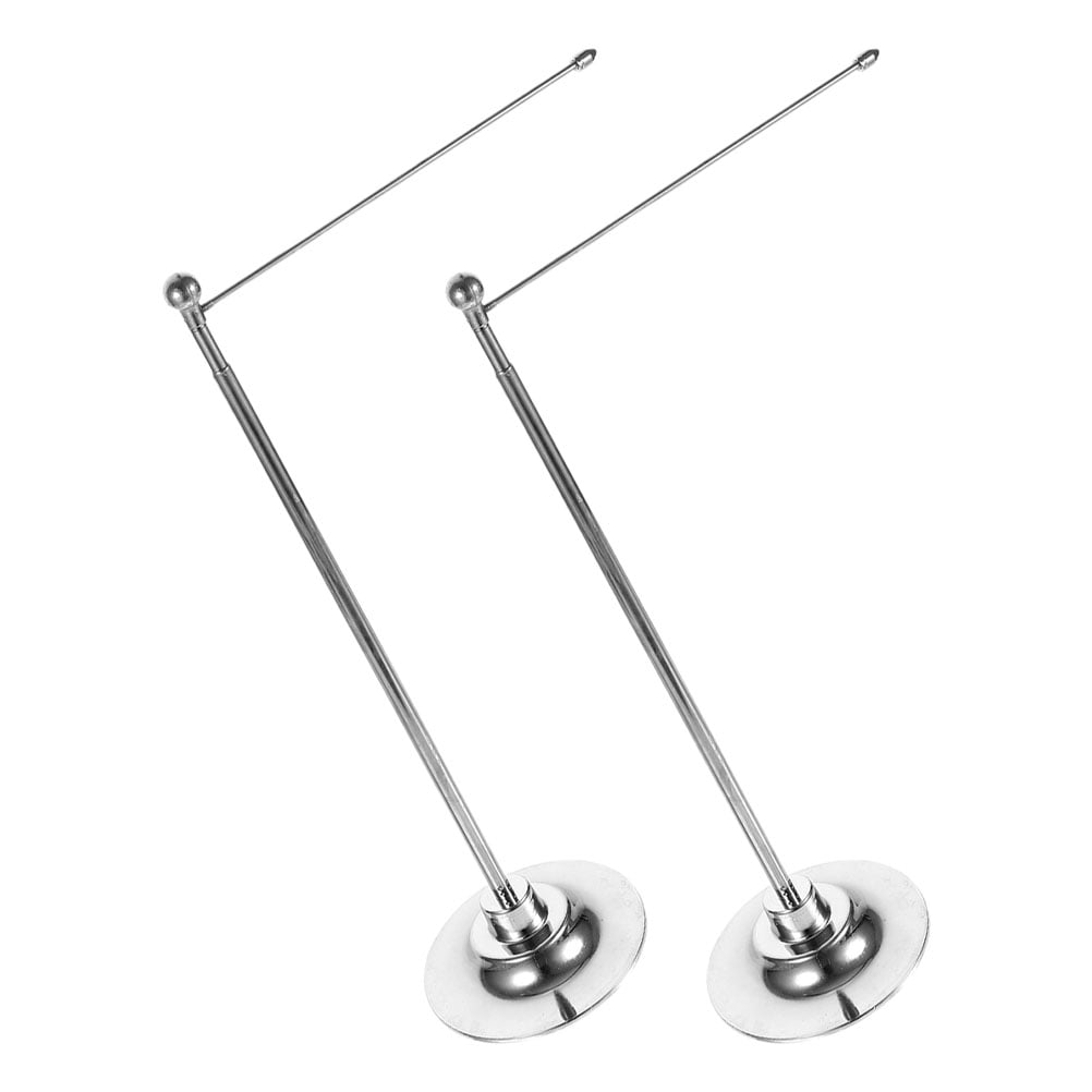 Hemoton 2pcs Desktop Flag Pole Stand Mini Flag Holder For Office And ...