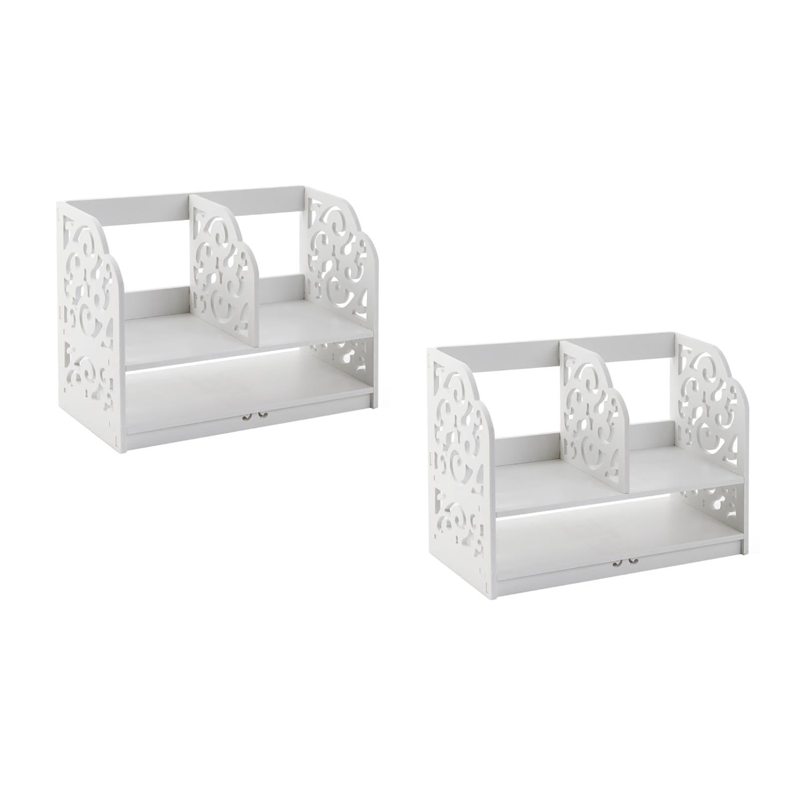Hemoton 2pcs Desktop Storage Rack Simple Display Desk Shelf ...