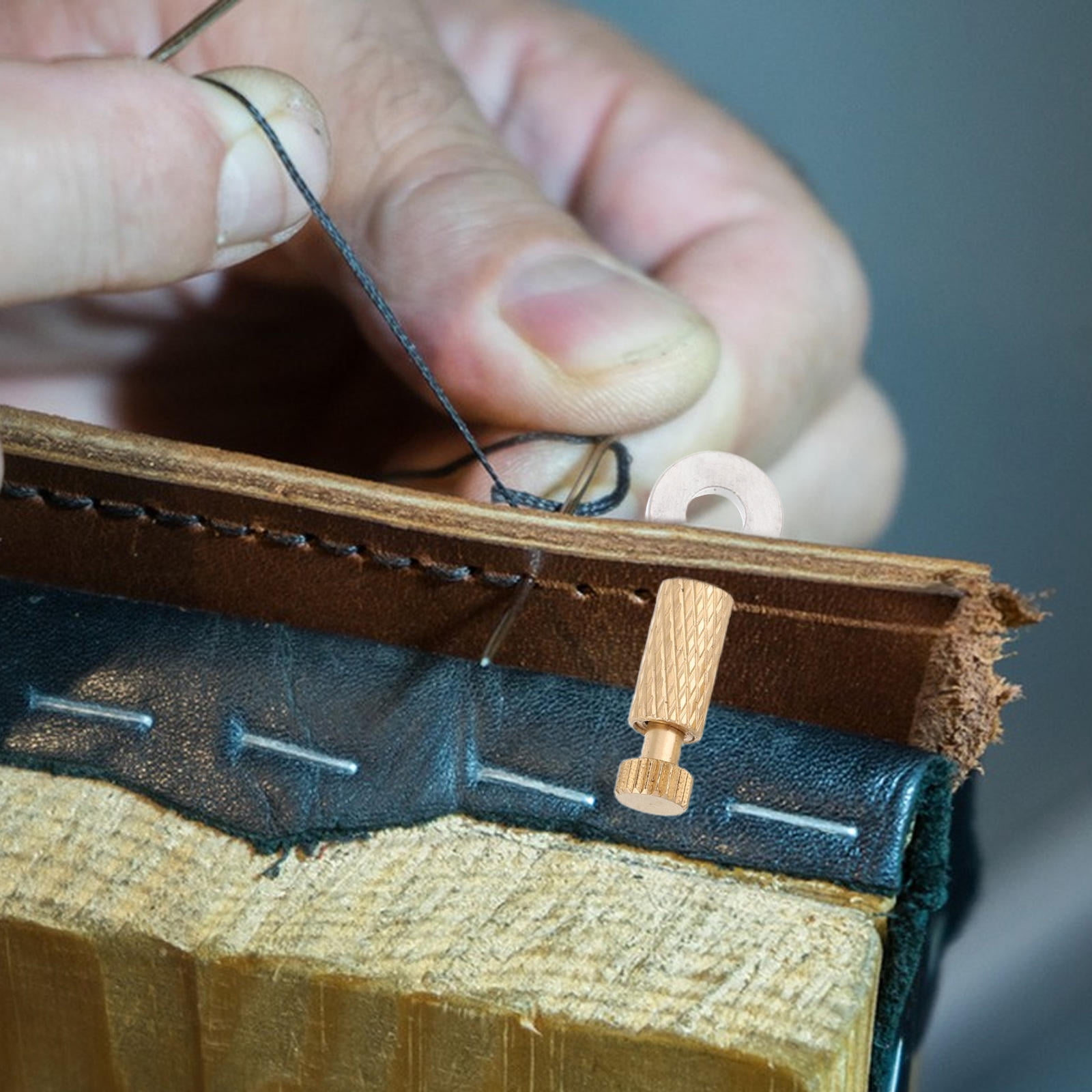 Hemoton 2pcs Diy Leathercraft Stitching Positioning Needles Stainless ...