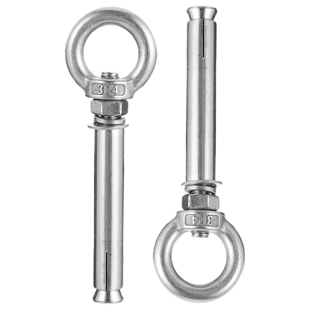 Hemoton 2pcs Expansion Concrete Anchors Eyebolt Screw Eyebolts For ...