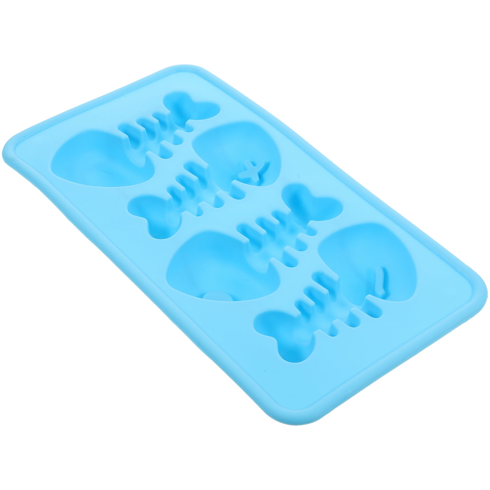 Hemoton 2pcs Fishbone Silicone Molds Ice Cube Tray Ice Cube Molds ...