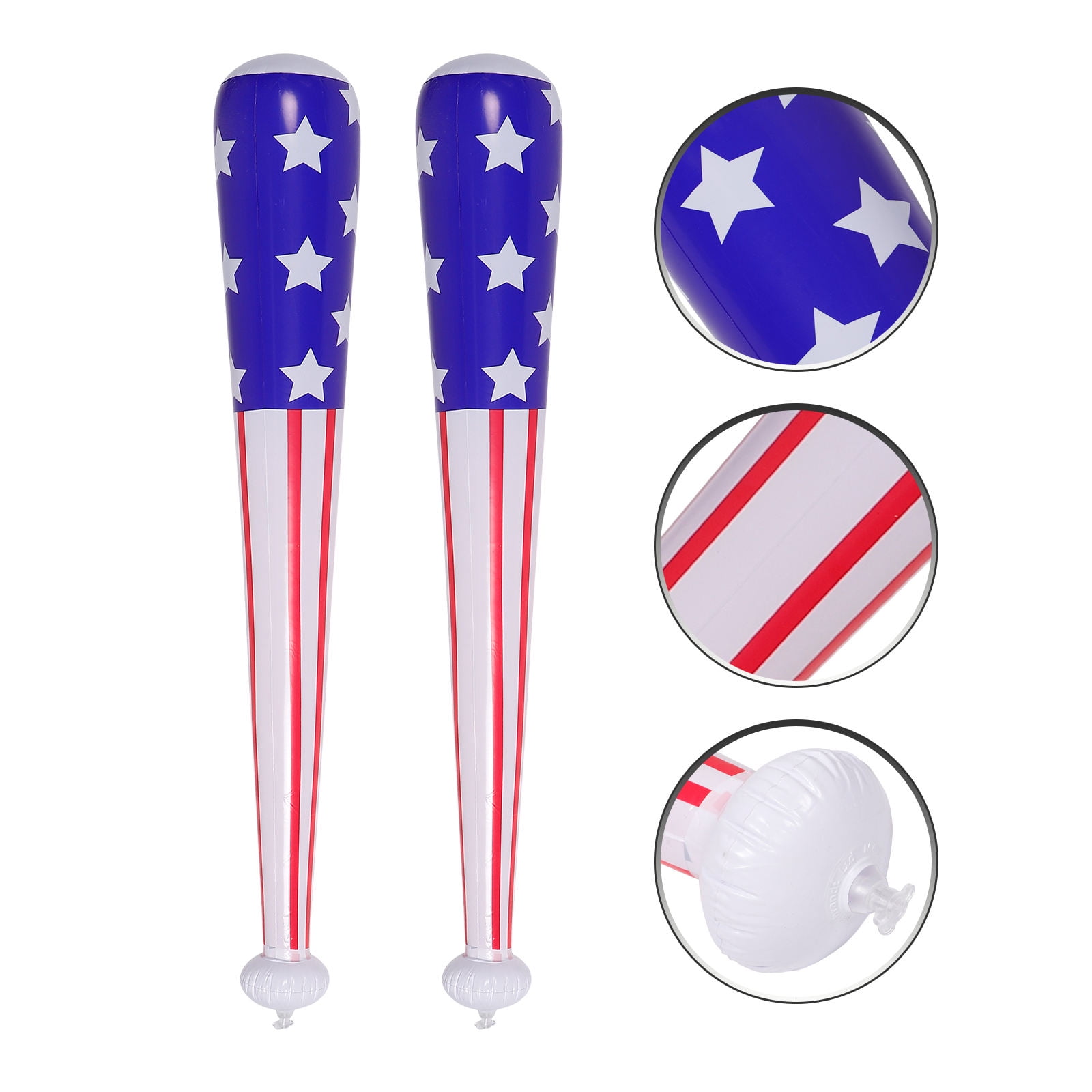 Hemoton 2pcs Flag Inflatable Baseball Bat Carnival Party Summer Pool ...