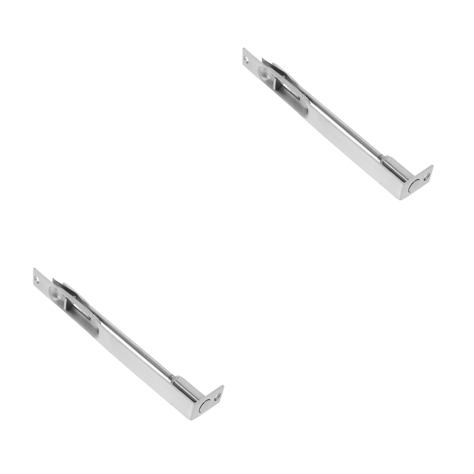 Hemoton 2pcs Flush Bolt For Double Door Stainless Steel Door Flush Bolt ...