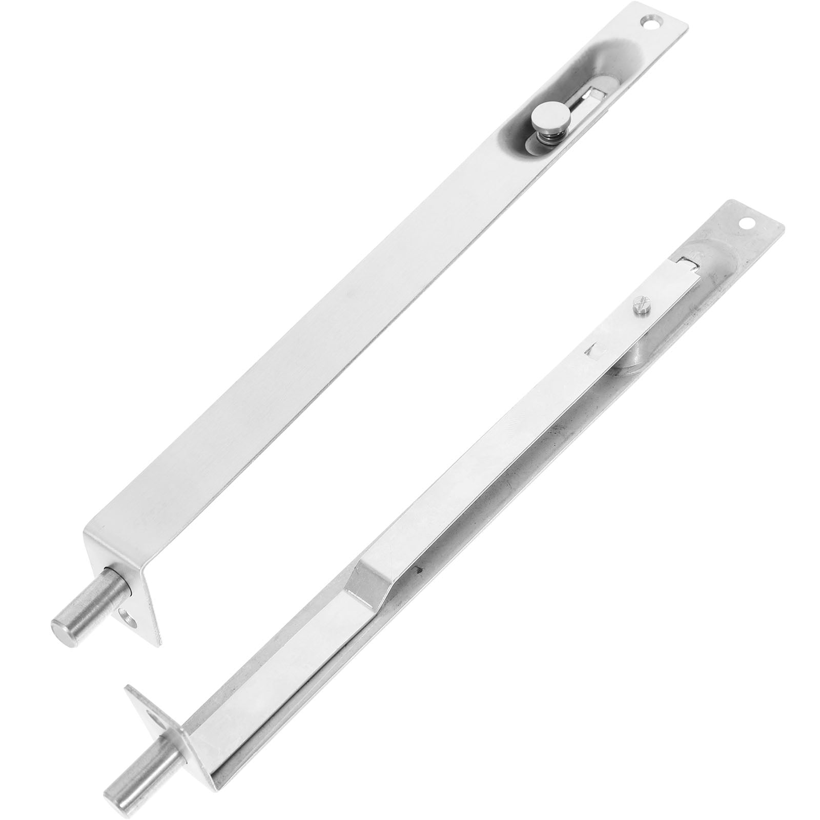 Hemoton 2pcs Flush Bolt Stainless Steel Security Door Flush Bolt Hidden ...