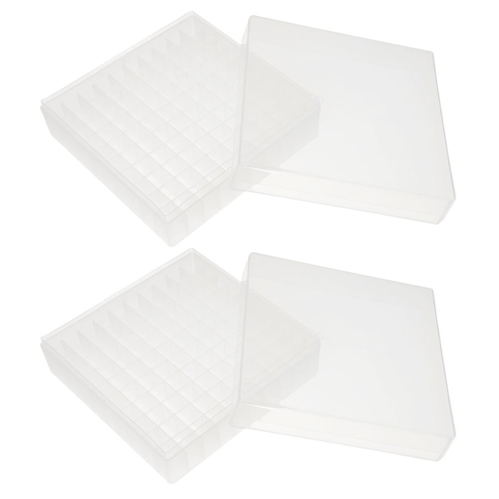 Hemoton 2pcs Freezing Tubes Box Cryogenic Box Vial Rack Cryogenic Tubes ...