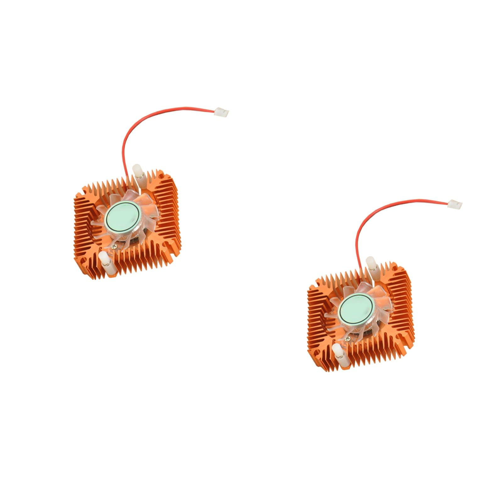 Hemoton 2pcs GPU Fan Cooler 12V Silent 5.5cm Graphic Card Air Cooling ...