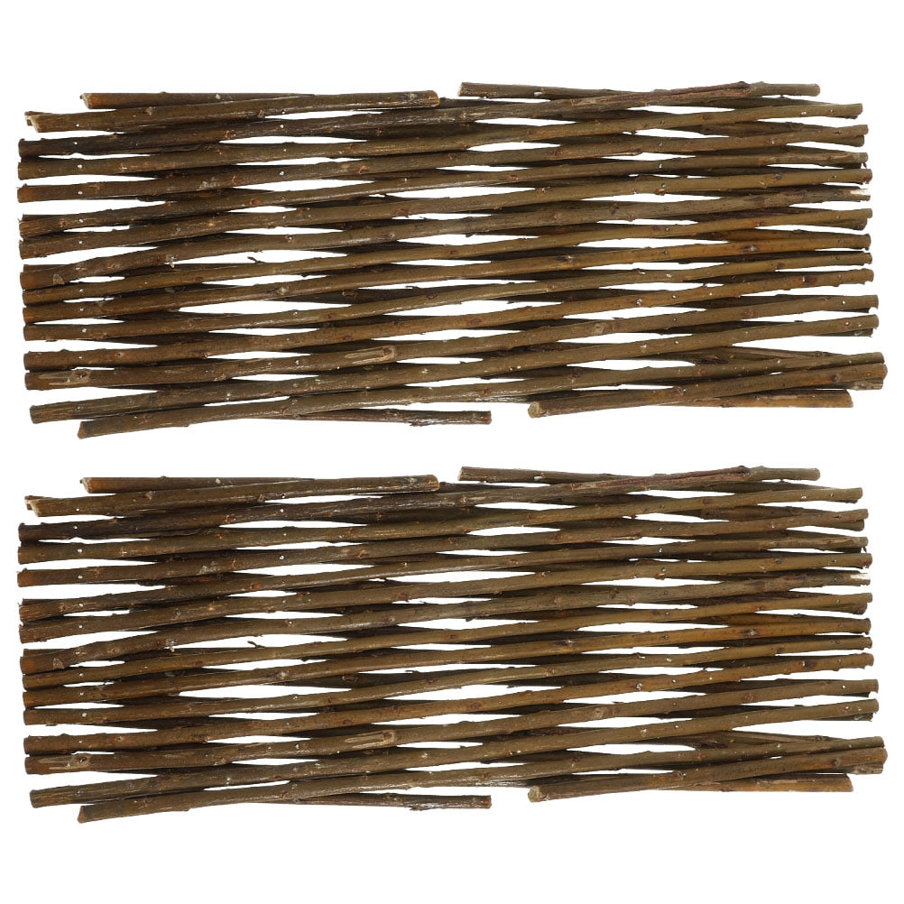 Hemoton 2pcs Garden Wooden Fence Expandable Trellis For Climbing Plants ...