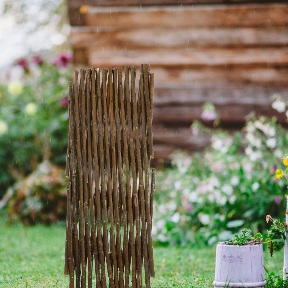 Hemoton 2pcs Garden Wooden Fence Retractable Trellis For Climbing ...