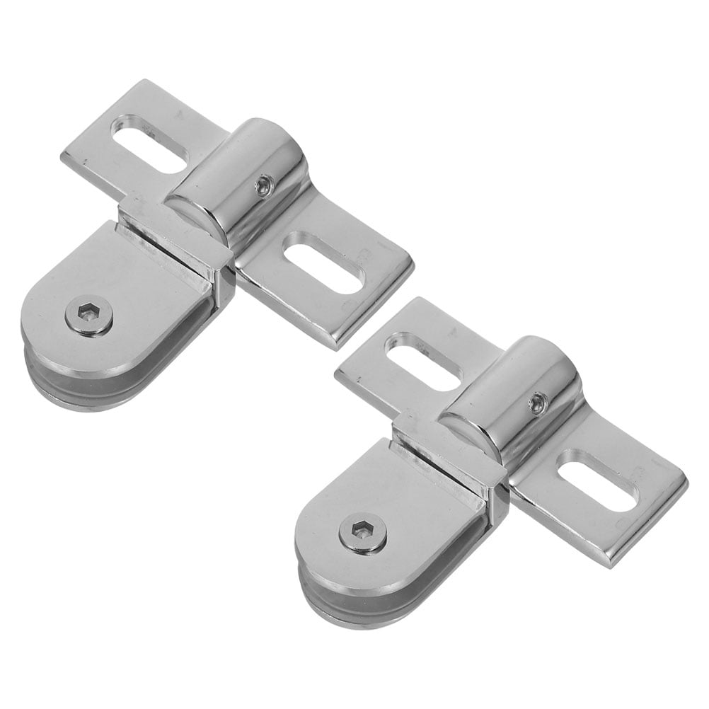Hemoton 2pcs Glass Shower Door Pivot Hinges Repair Kit Top And Bottom ...