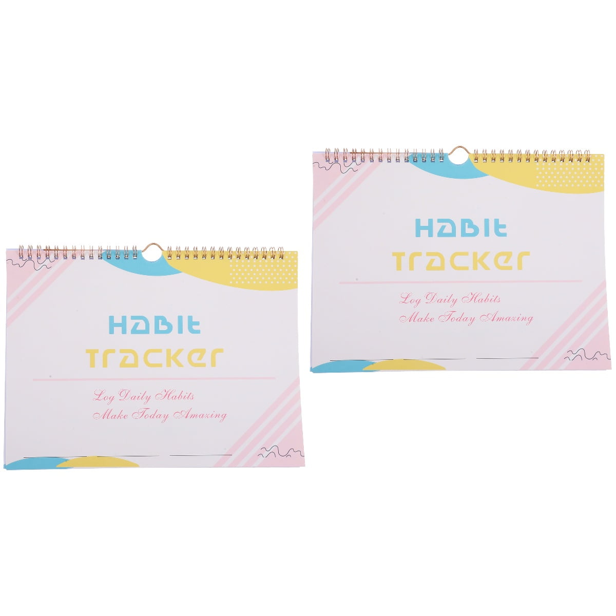 Hemoton 2pcs Habit Tracker English Learning Planner Goal Tracker Paper ...