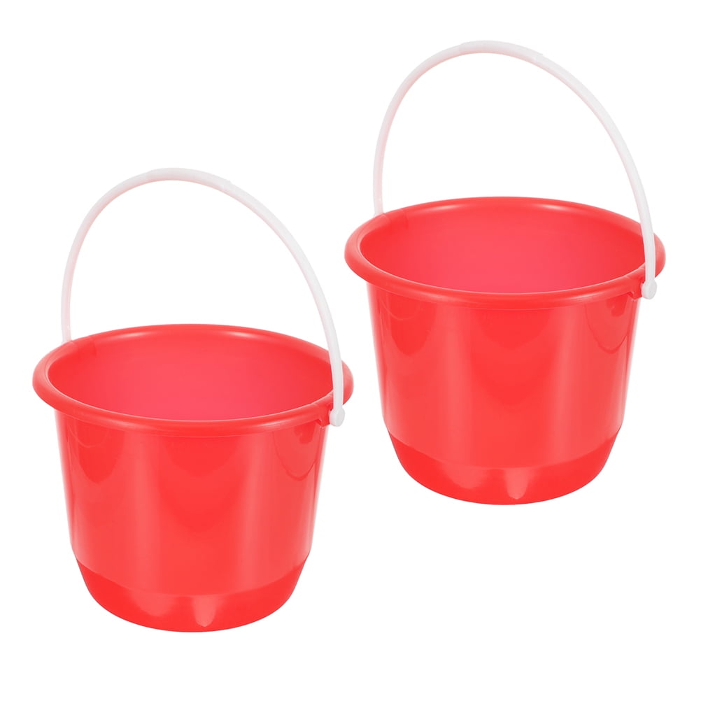 Hemoton 2pcs Handheld Cleaning Bucket Plastic Water Bucket Handle ...