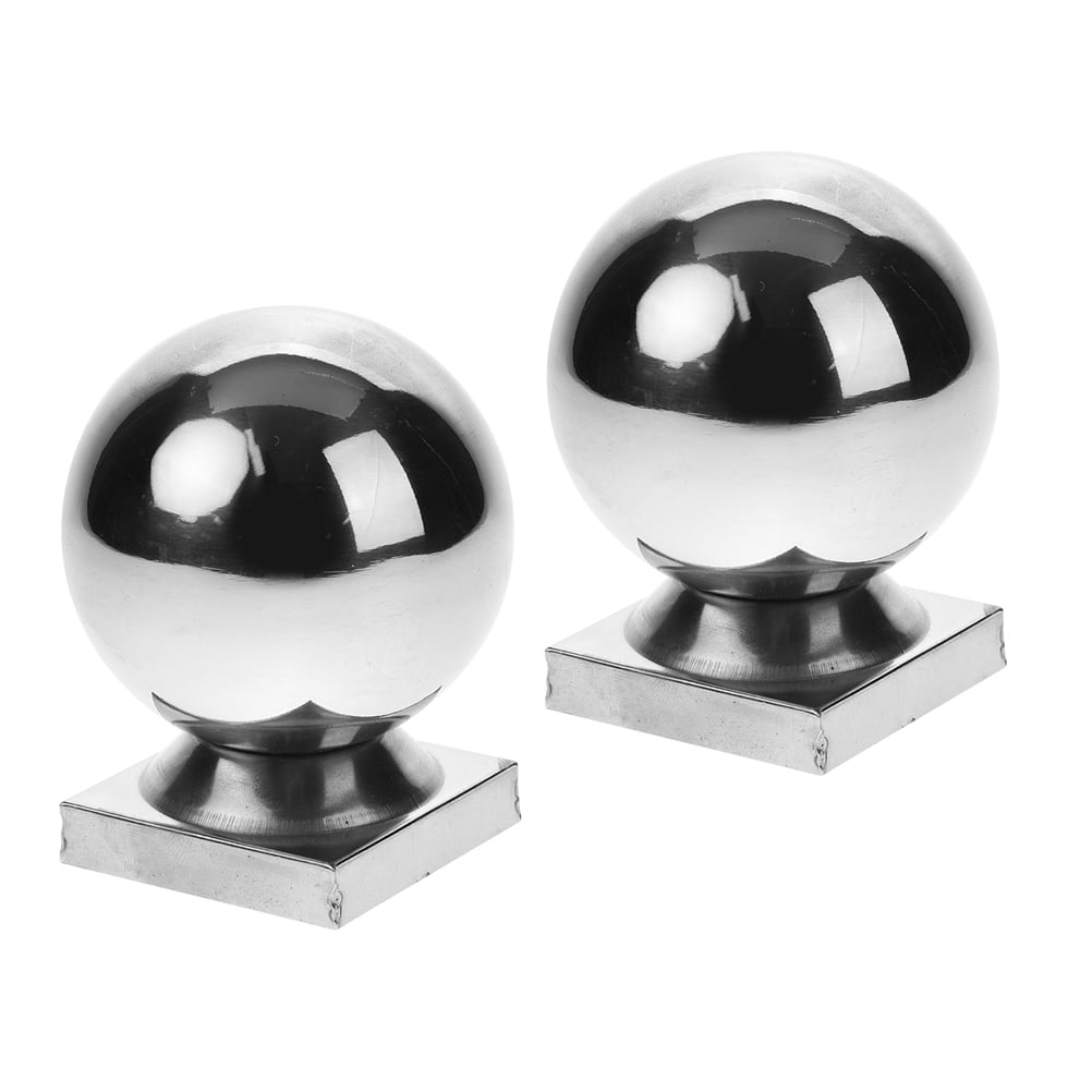 HEMOTON MLINS 2pcs Stainless Steel Handrail Balls for Indoor Stairs ...