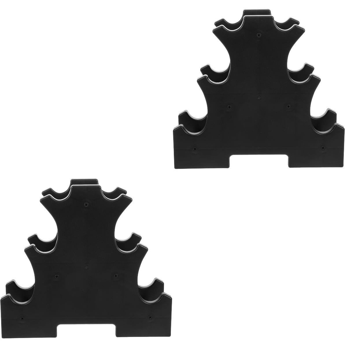 Hemoton 2pcs Heavy Duty Dumbbell Holder Dumbbell Placement Rack ...