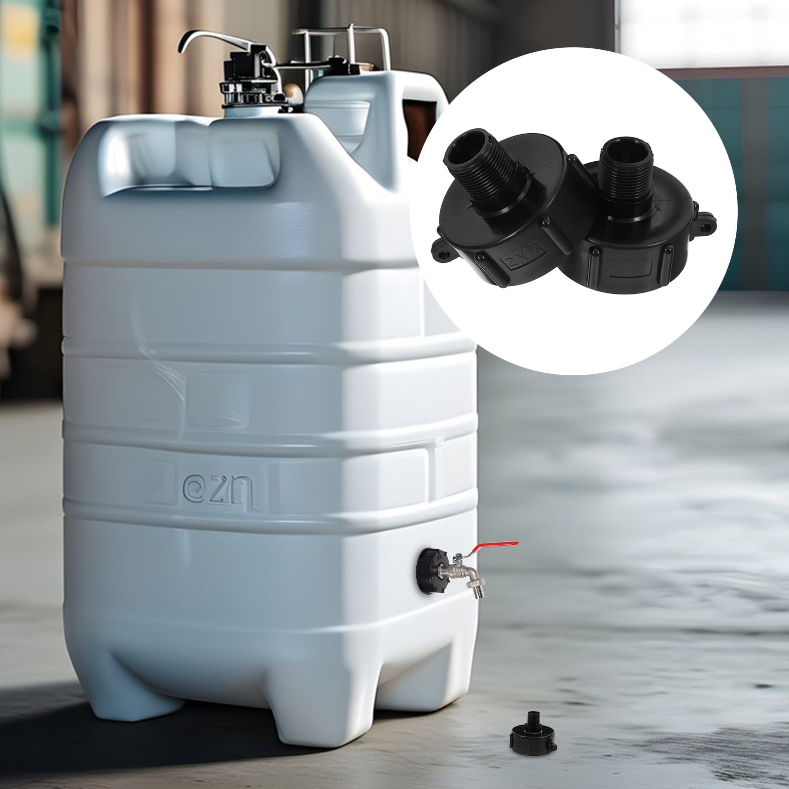 Hemoton 2pcs Heavy Duty IBC Tote Adapter for Garden Hose IBC Tank ...